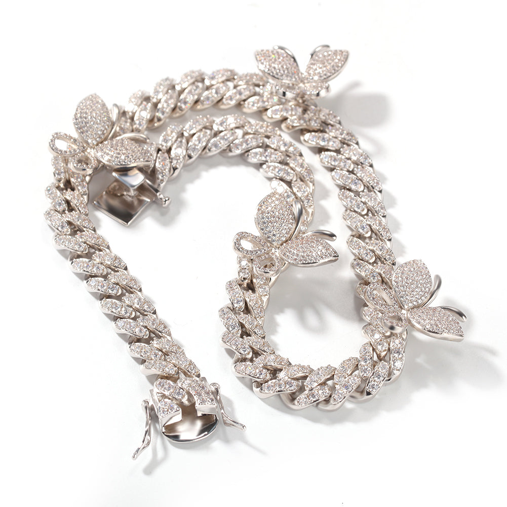 12mm Butterfly cuban link chain - Rose Gold – Bijouterie Gonin