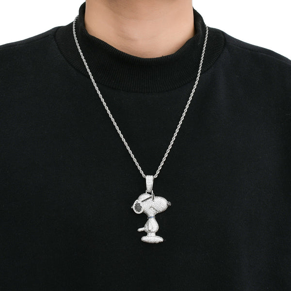 Snoopy pendant necklace - Yellow Gold – Bijouterie Gonin