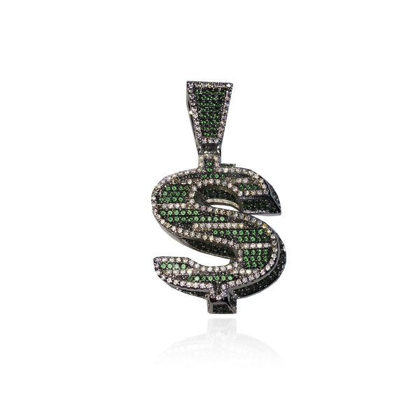 Custom micro bbc dollar sign money pendant necklace chain same as Nigo ...